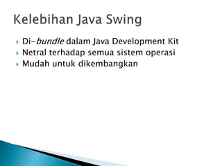 Pengenalan Java Swing | PPTX