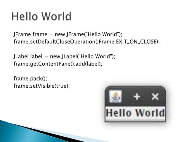 Pengenalan Java Swing | PPTX