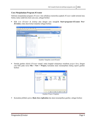Pengenalan Jcreator | PDF