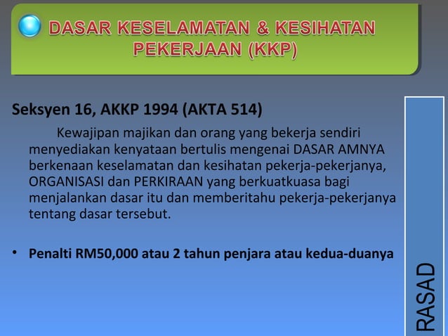 Pengenalan JKKP / DOSH & Safety and Health Commitee | PPT