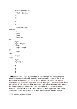 Pengenalan json | DOCX