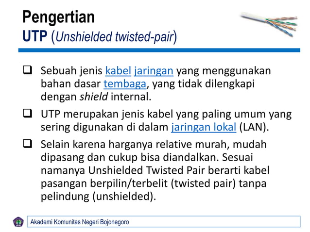 Pengenalan kabel utp moch faizal ansyori-20170317 | PPT