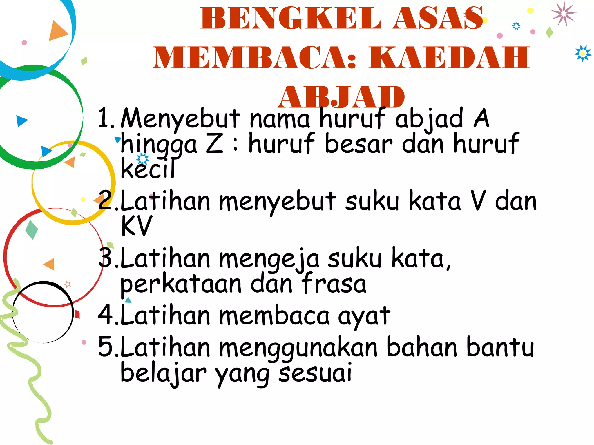 Pengenalan kaedah abjad | PPT