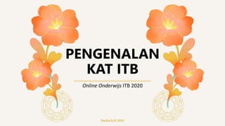 Pengenalan KAT Institut Teknologi Bandung | PDF