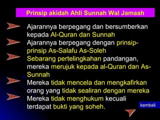Pengenalan kepada ahli sunnah wal jamaah | PPT