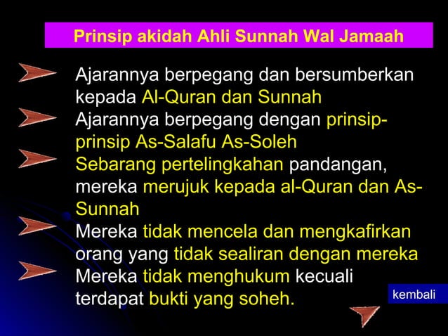 Pengenalan kepada ahli sunnah wal jamaah | PPT