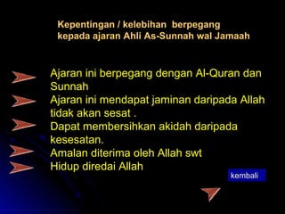 Pengenalan kepada ahli sunnah wal jamaah | PPT