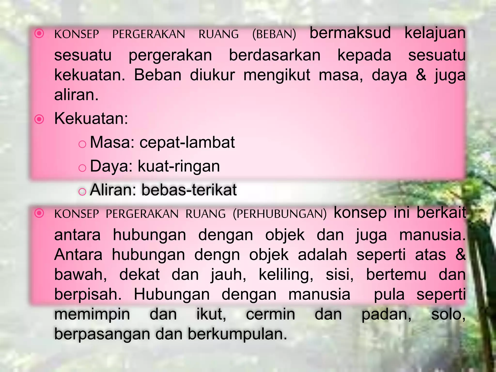 Pengenalan kepada konsep pergerakan | PPSX