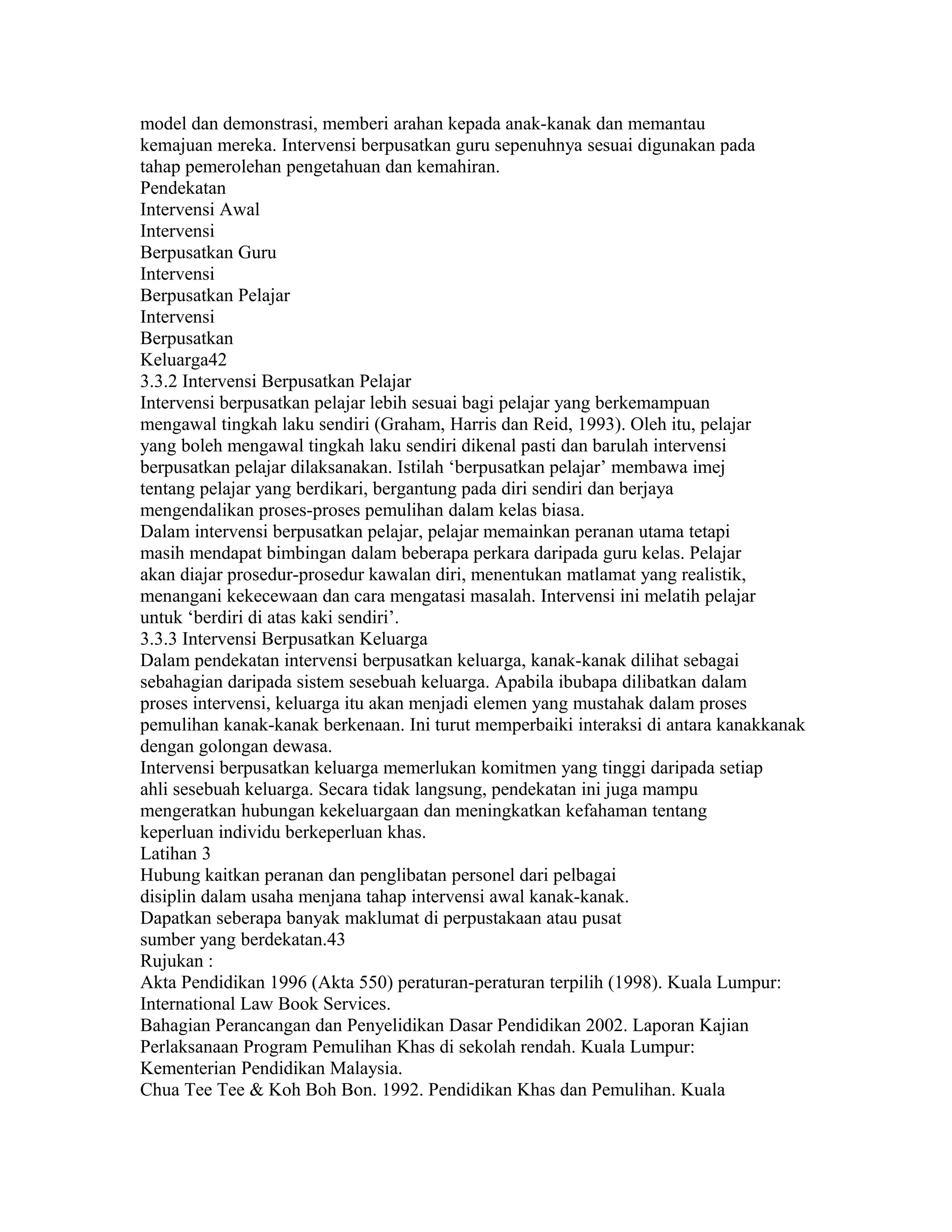 Pengenalan kepada pendidikan pemulihan | DOC