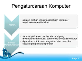 Pengenalan kepada pengaturcaraan komputer | PPTX