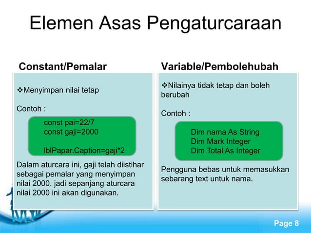 Pengenalan kepada pengaturcaraan komputer | PPTX