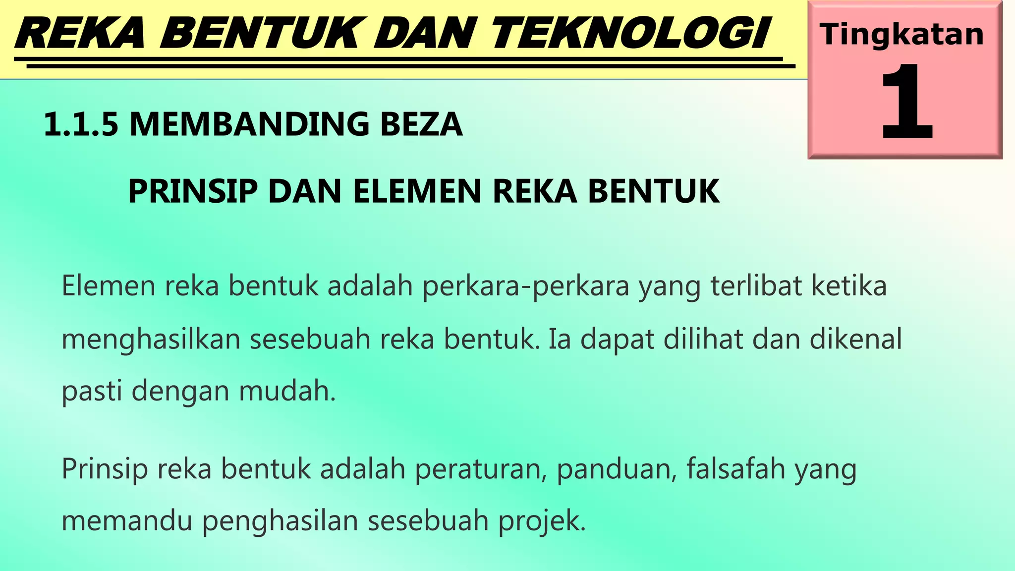 Pengenalan kepada reka bentuk dan teknologi | PPTX
