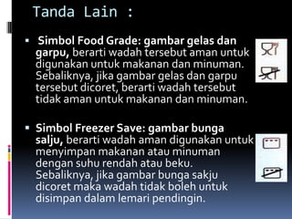 Pengenalan Kode Label Kemasan Plastik | PPTX