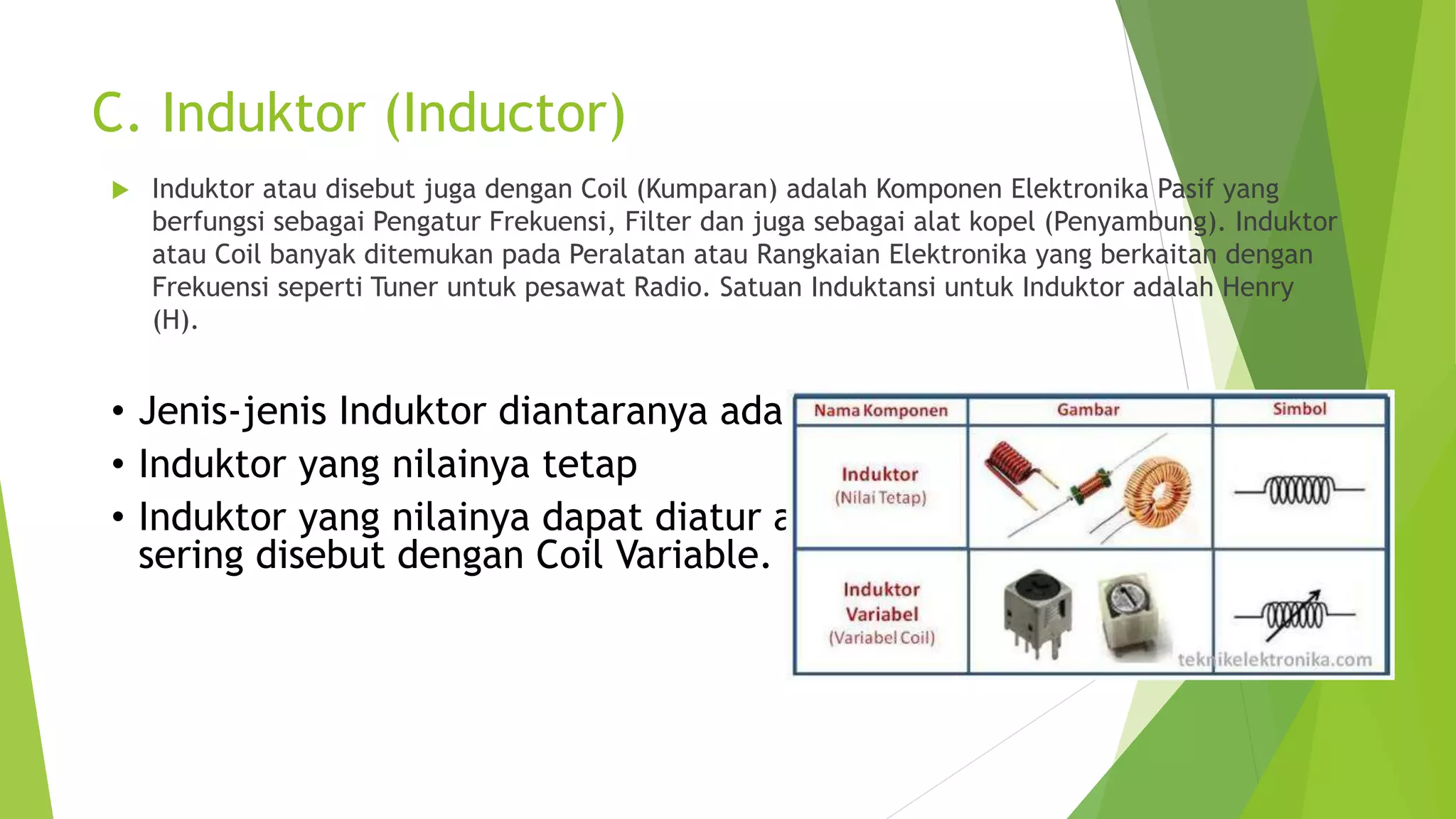 Pengenalan komponen elektronika | PPTX