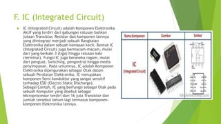 Pengenalan komponen elektronika | PPTX