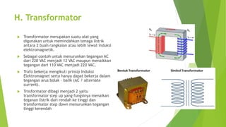 Pengenalan komponen elektronika | PPTX