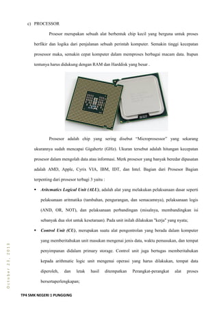 Sistem Komputer Pengenalan komputer | PDF