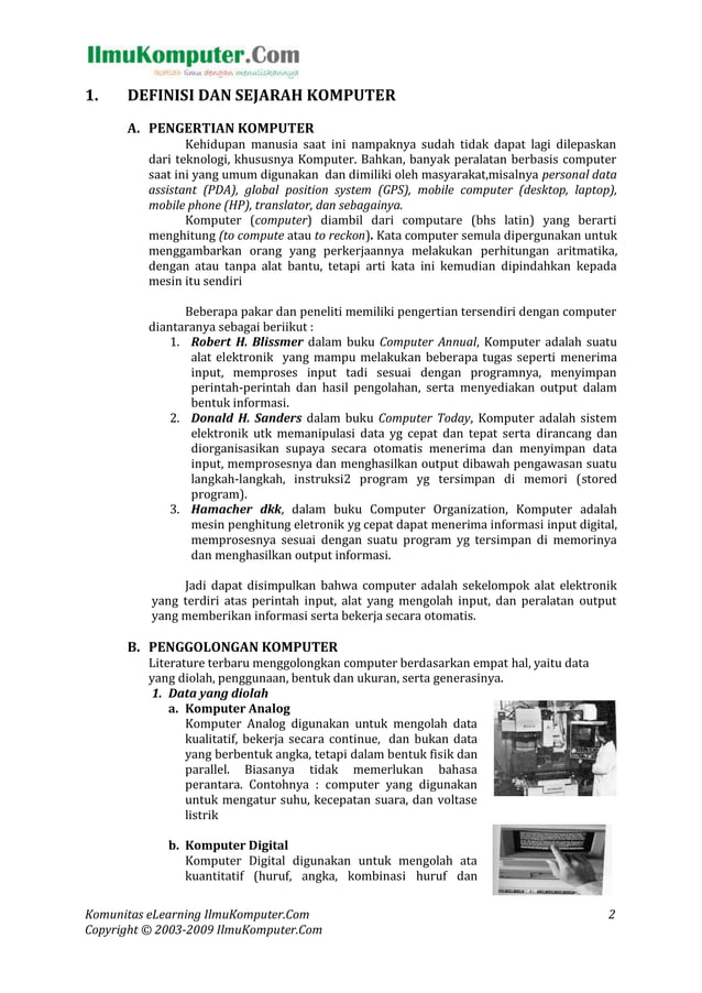 Pengenalan Komputer | PDF