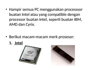 PENGENALAN komponen sistem komputer untuk siswa smp | PPT