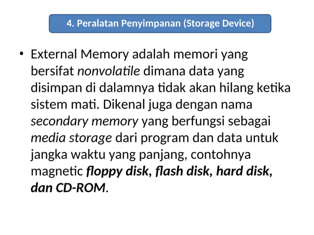 PENGENALAN komponen sistem komputer untuk siswa smp | PPT