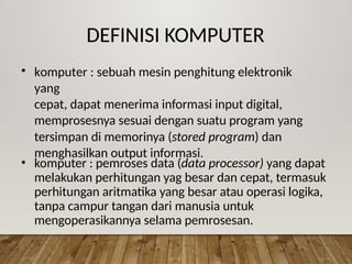 PENGENALAN KOMPUTER.okeokeokeokeokeokeokeokeokeoke | PPTX