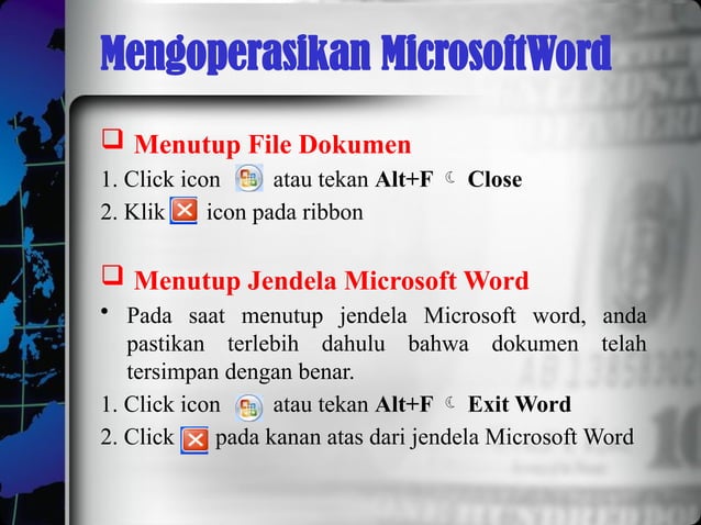 Informasi mengenai pengenalan dasar microsoft word | PPTX
