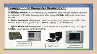 Pengenalan Komputer Pertemuan Komputer Dasar Komputer | PPTX