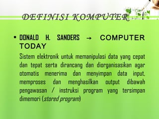 Pengenalan komputer (pertemuan 2) | PPT