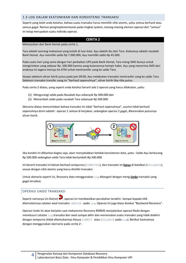 Pengenalan konsep dan komponen Oracle database recovery | PDF
