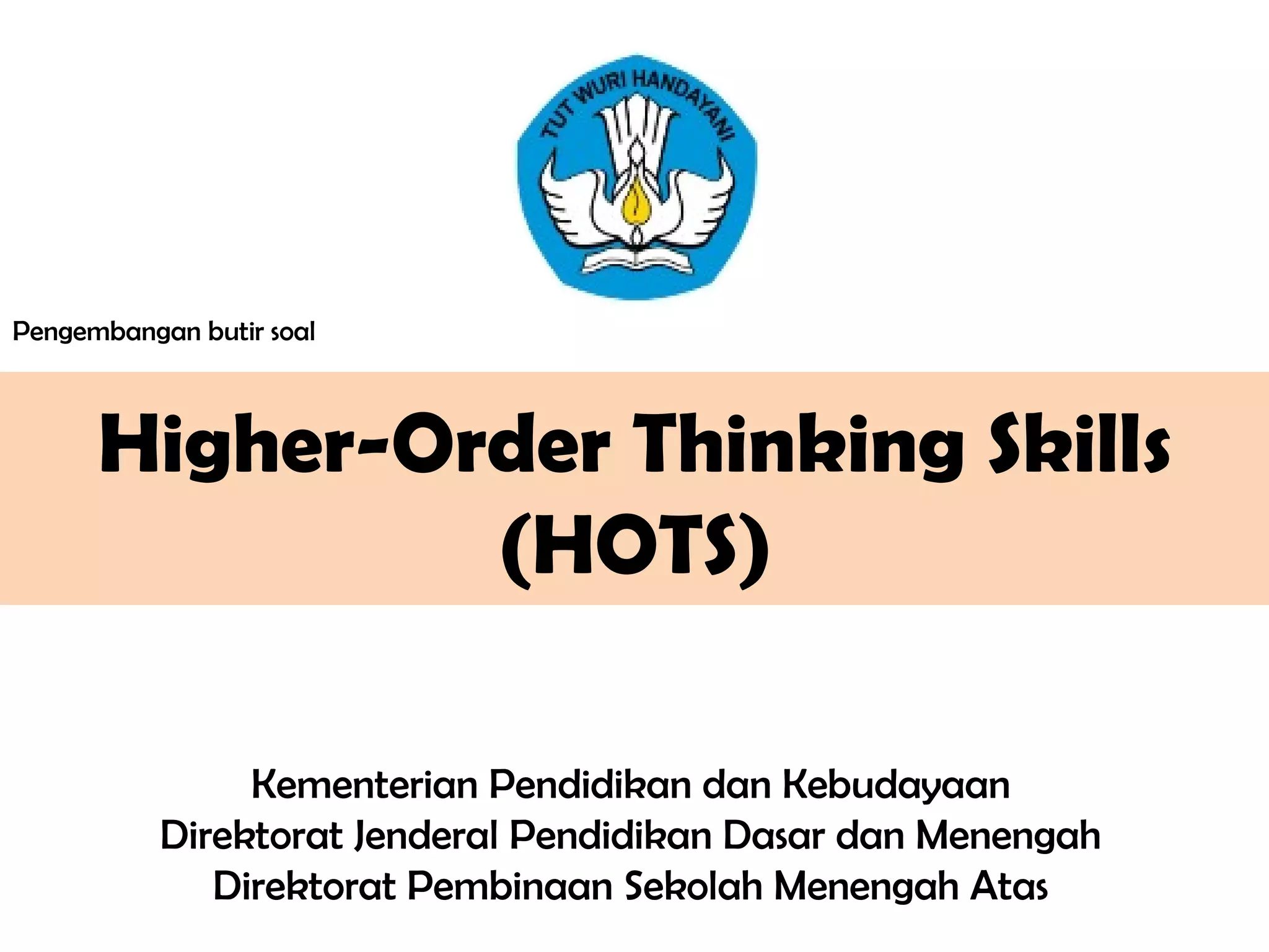 Pengenalan konsep hots | PPT