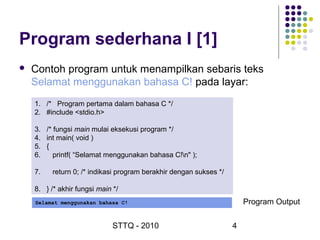 Pengenalan konsep pemrograman c++ | PPT