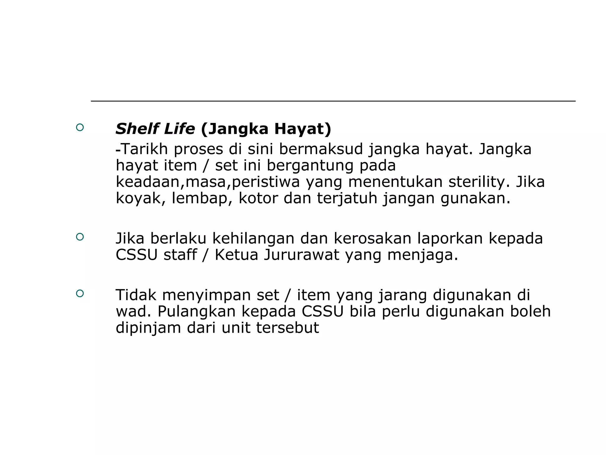 Pengenalan kpd cssu & prinsip2 pensterilan new | PPT