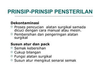 Pengenalan kpd cssu & prinsip2 pensterilan new | PPT
