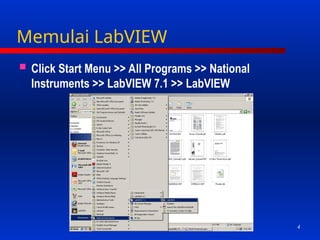 Pengenalan LabVIEW dan tata cara penggunaannya | PPT