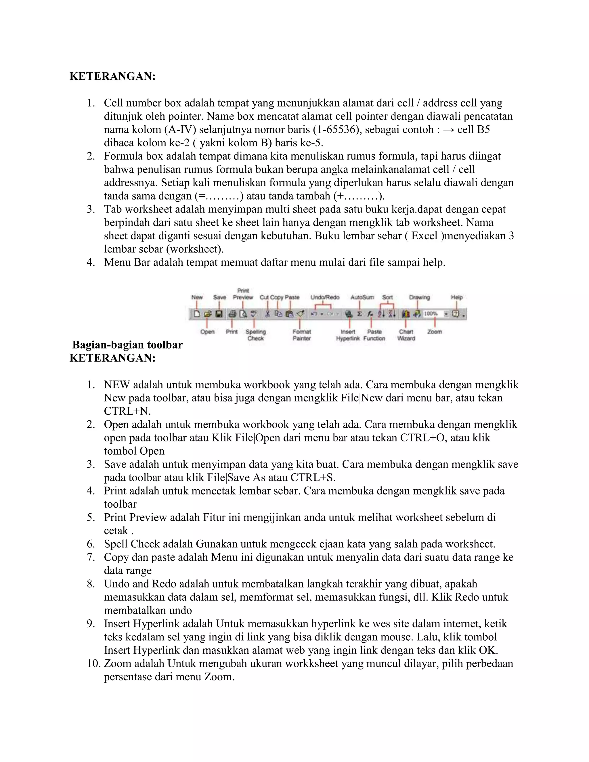 Pengenalan lembaran kerja microsoft excel 2010 | PDF Pengenalan lembaran kerja microsoft excel 2010 | PDF