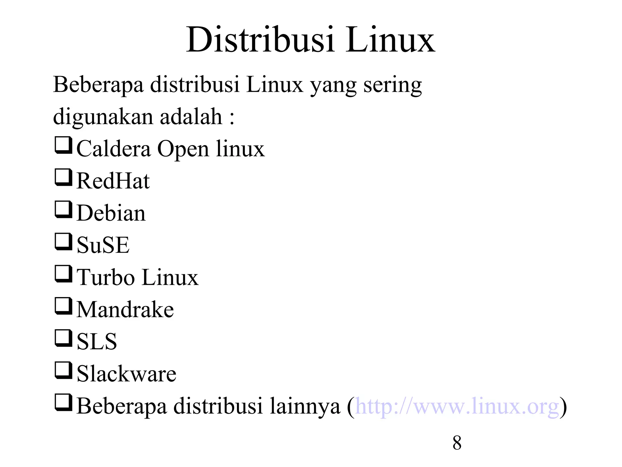 Pengenalan linux By Toni Iskandar | PPT