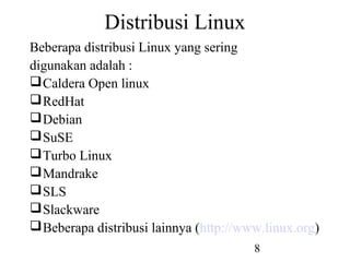 Pengenalan linux By Toni Iskandar | PPT