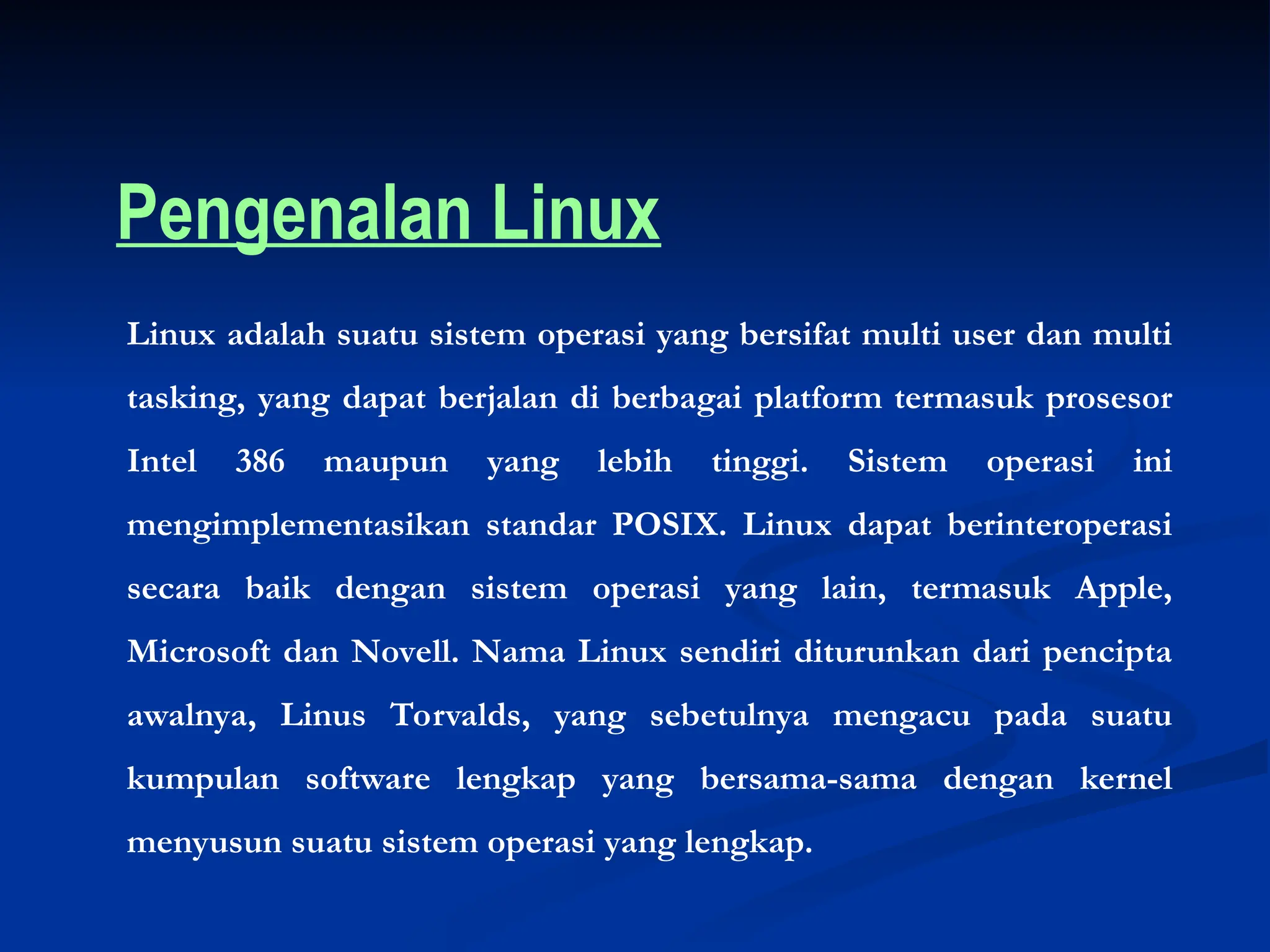 Pengenalan_linux dan sistem operasi debian | PPT