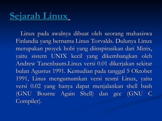 Pengenalan_linux dan sistem operasi debian | PPT