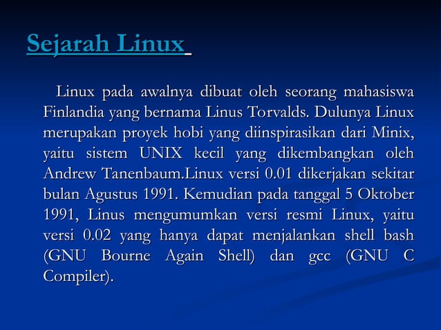 Pengenalan_linux dan sistem operasi debian | PPT