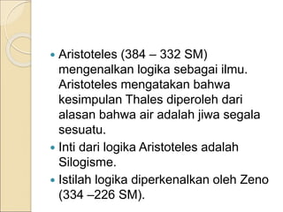Pengenalan Logika dan logika Proposional.ppt