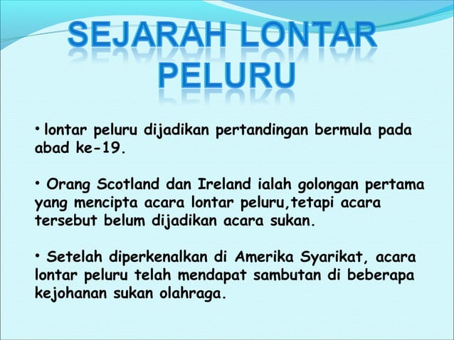 Pengenalan lontar peluru | PPT