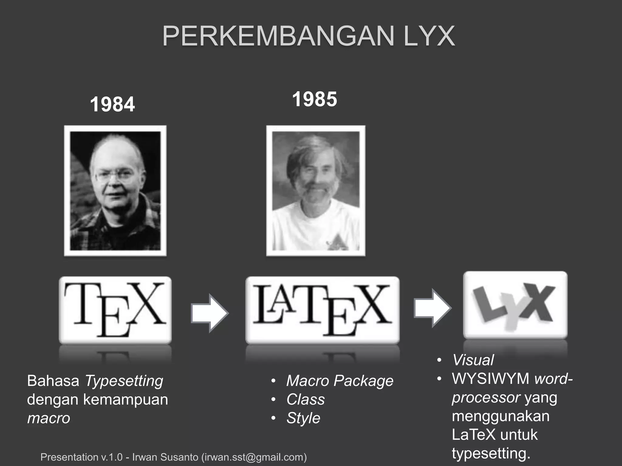 Pengenalan LyX (LyX Introduction) | PPTX