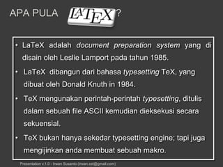 Pengenalan LyX (LyX Introduction) | PPTX