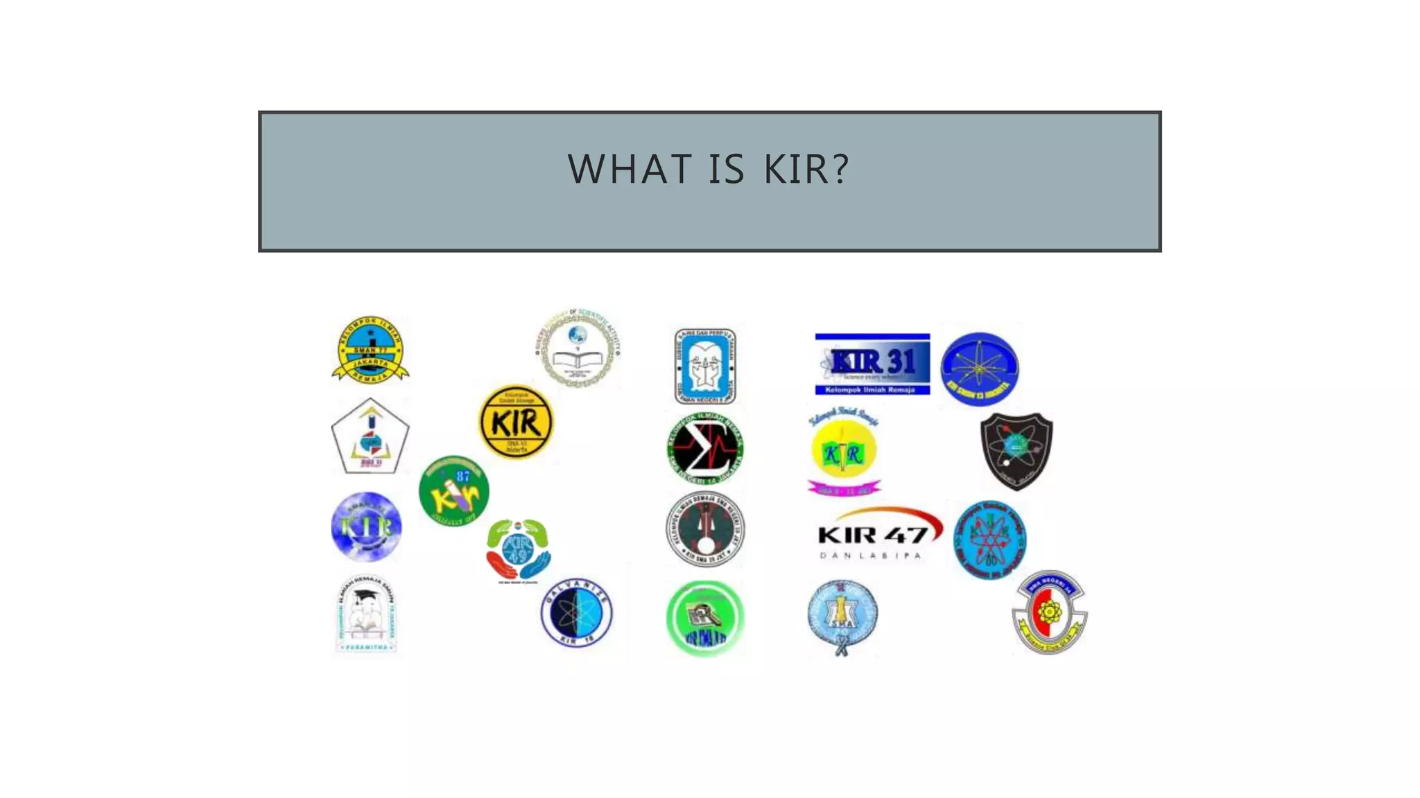 Pengenalan Management KIR Sekolah | PPTX