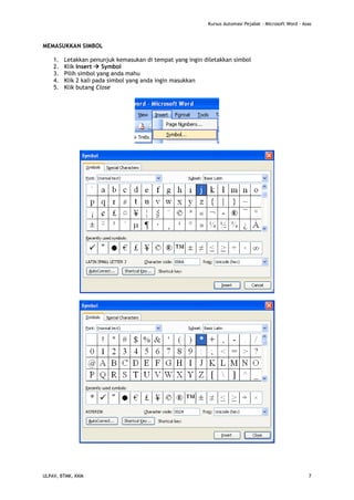 Pengenalan microsoft word | PDF