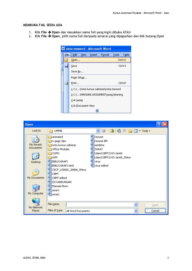 Pengenalan microsoft word