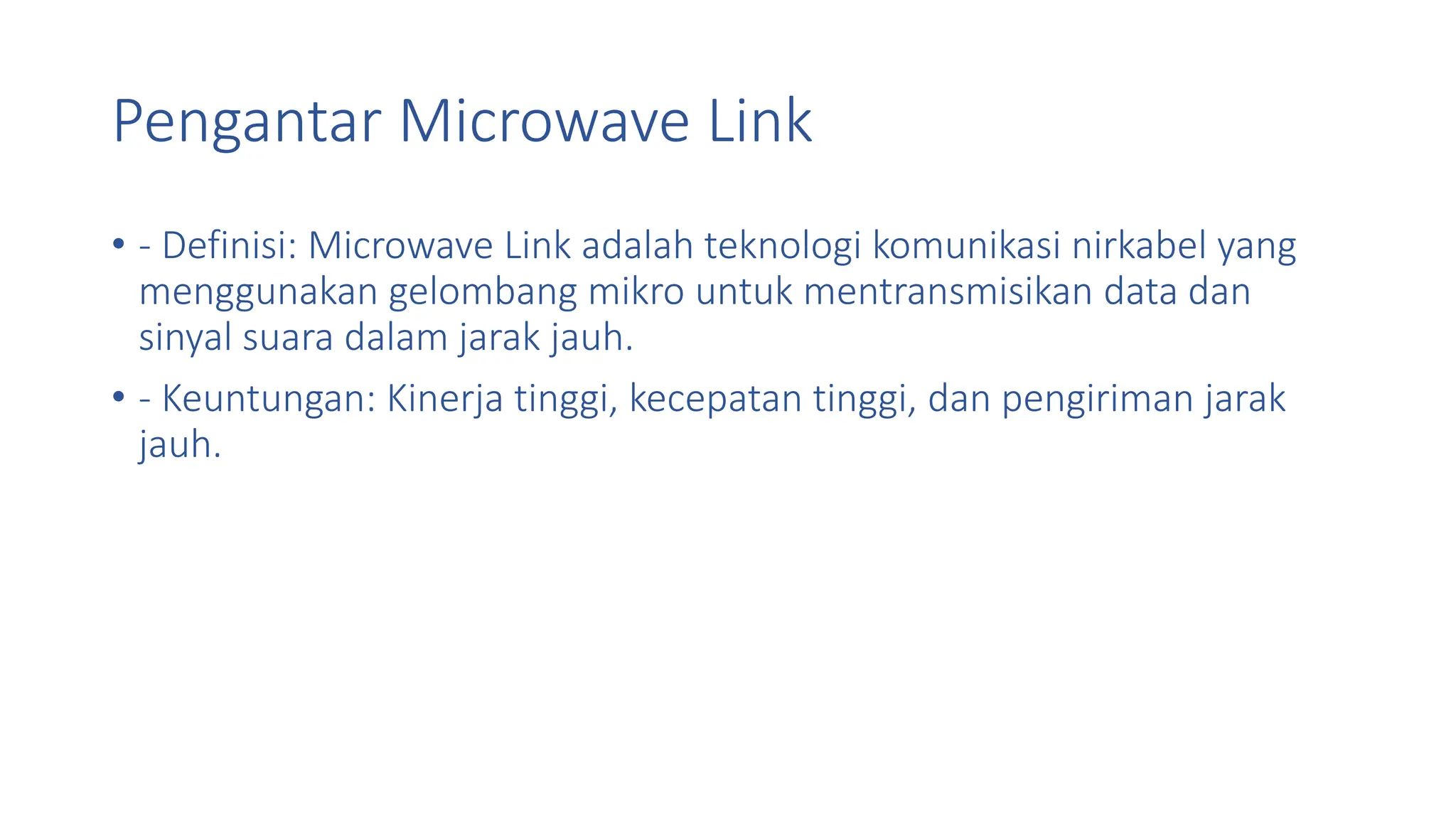 Pengenalan Microwave Link teknologi yang paling populer.pptx
