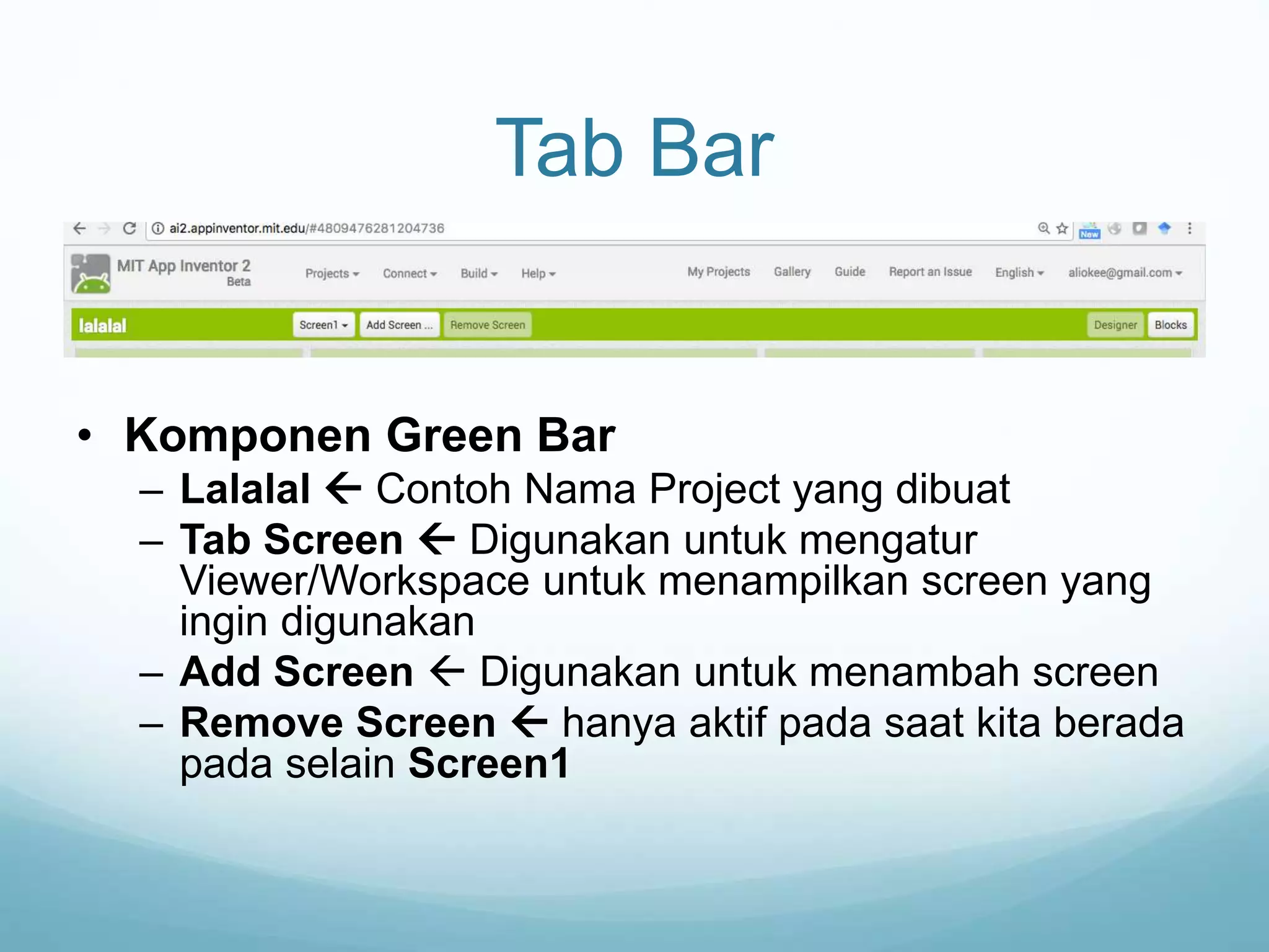 Pengenalan mit app inventor | PPTX