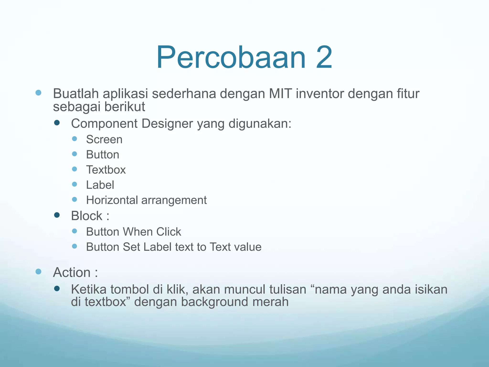 Pengenalan mit app inventor | PPTX